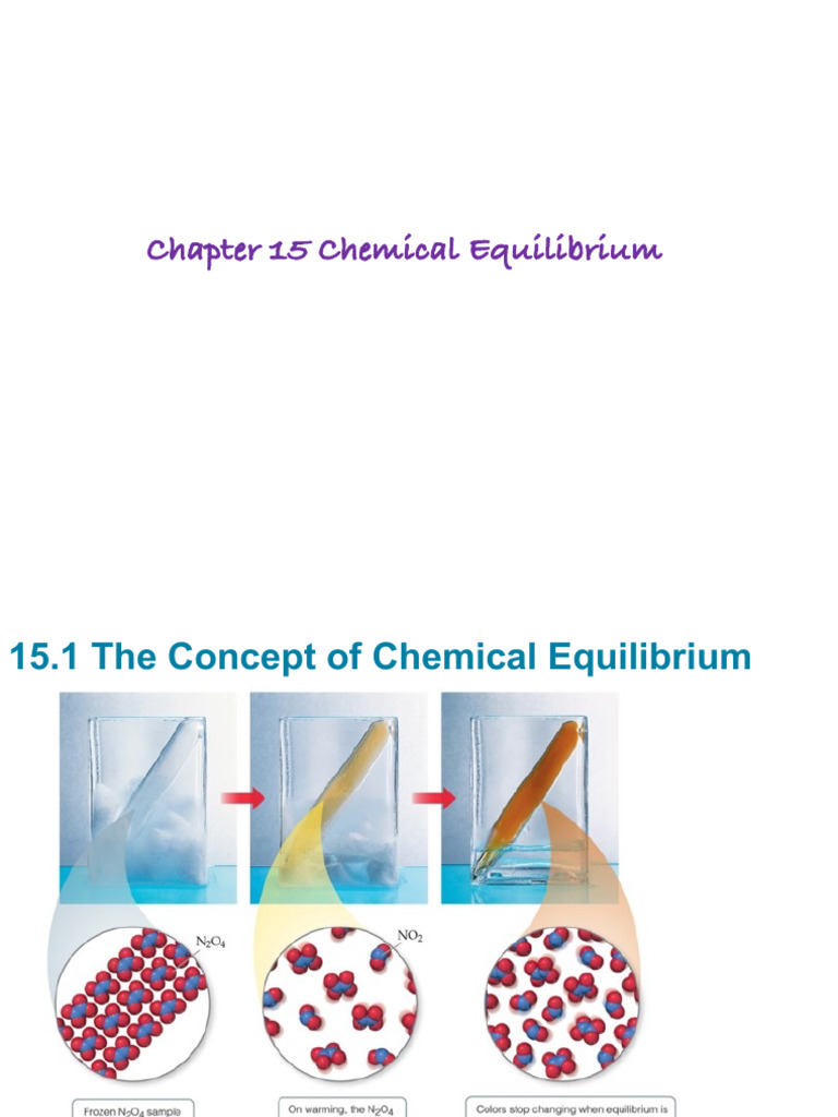 Chap15 2023 | PDF | Chemical Equilibrium | Chemistry
