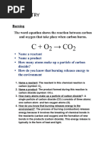 Understanding Combustion Reactions | PDF | Combustion | Hydrogen