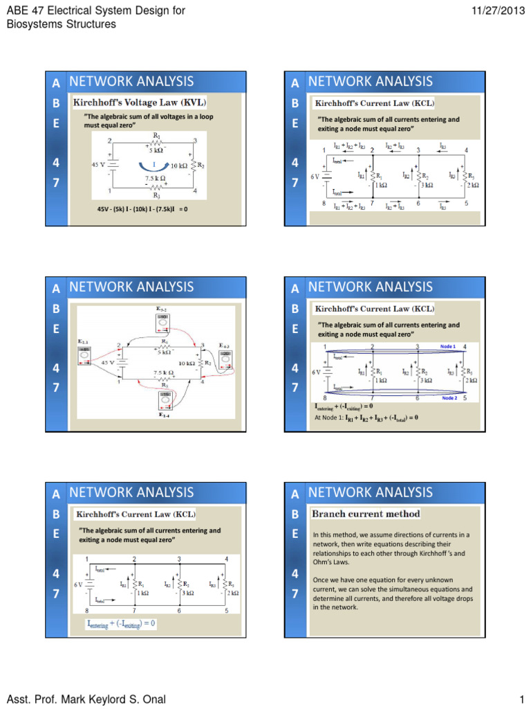 ABE47 No.2 Network Analysis | Download Free PDF | Network Analysis (Electrical Circuits ...