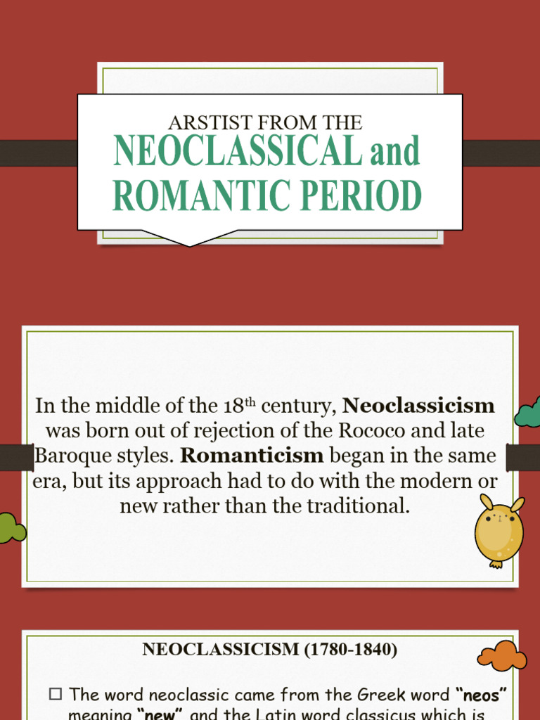 Neoclassicism vs. Romanticism | PDF | Romanticism | The Arts