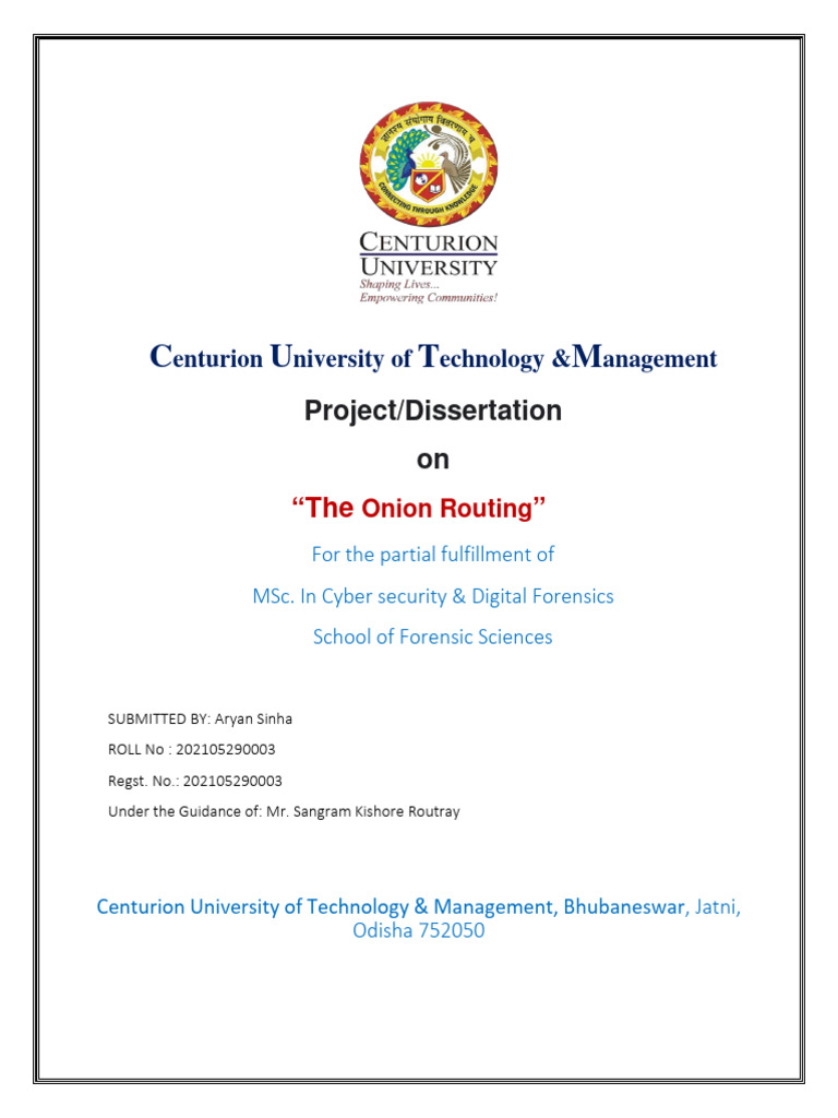 Onion Routing | PDF | Computer Network | Proxy Server
