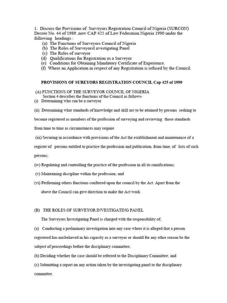 Model Questions and Answers - KC Oshin | PDF | Surveying | Topography