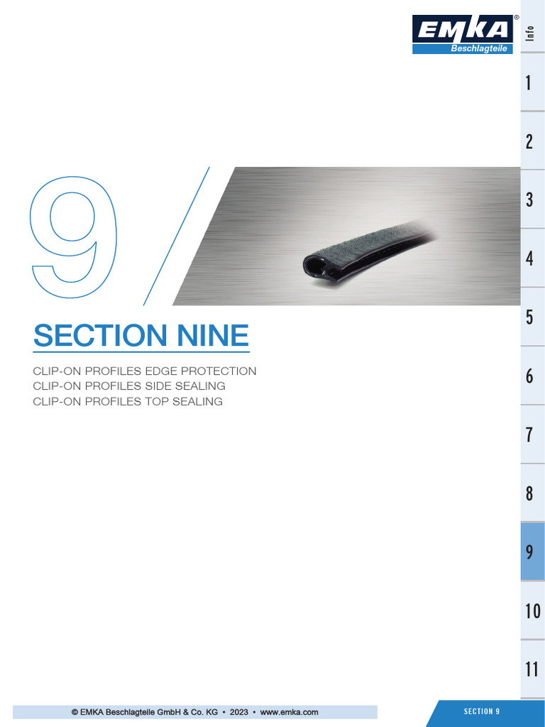 #EMKA-PACIFIC 2023 Catalogue - Clip-On Profile Sealing | PDF