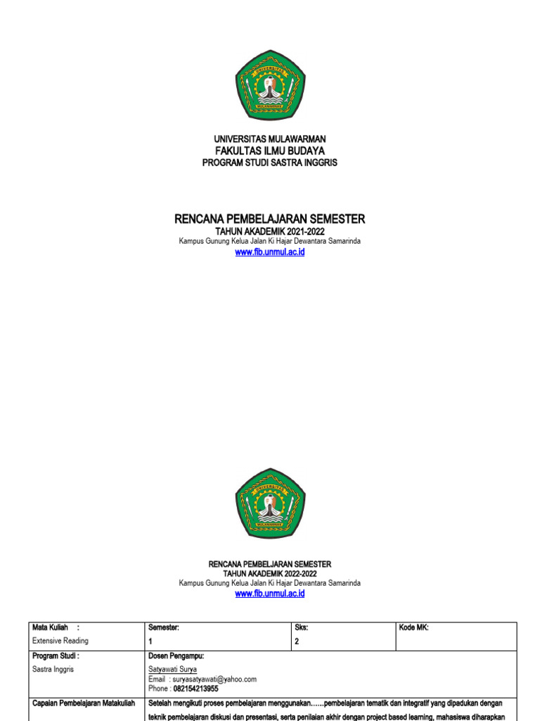 RPS Extensive Reading | PDF