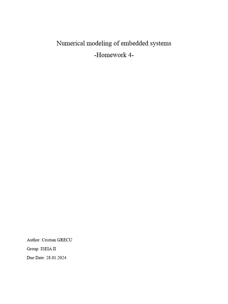 HW4 1 | PDF | Partial Differential Equation | Differential Equations