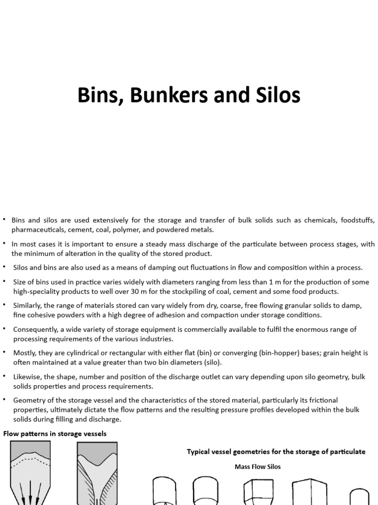 Bins-Bunkers-Silos | PDF | Solid | Building Engineering