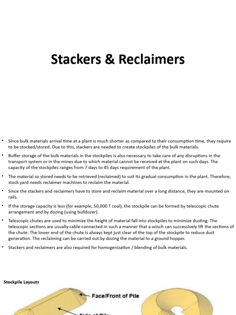 Stacker Reclaimer | PDF