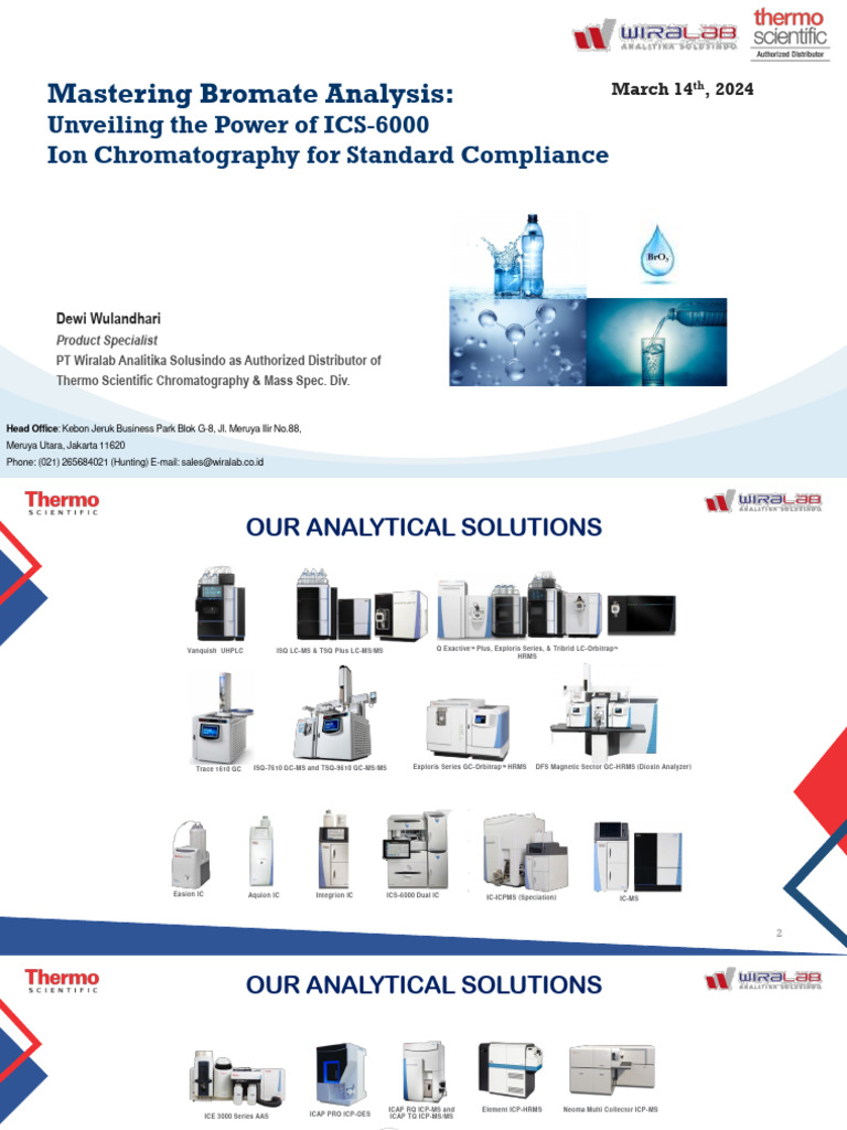 Presentasi Sesi 2 Webinar Bromat AMDK | PDF | Gas Chromatography–Mass ...