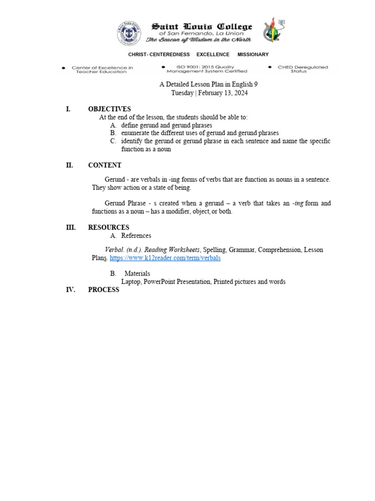 English 9: Understanding Gerunds | PDF | Linguistics | Linguistic ...