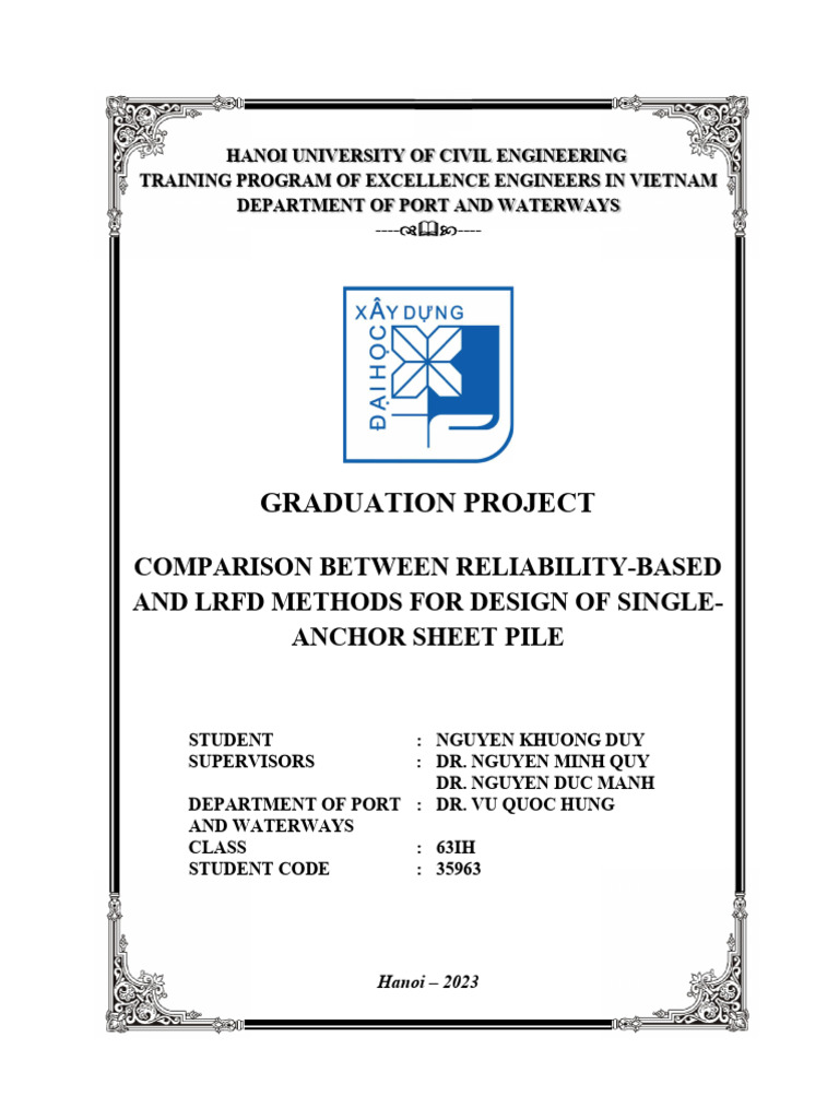 Graduation Project - Duy (Report) (Final) | PDF | Reliability Engineering | Strength Of Materials