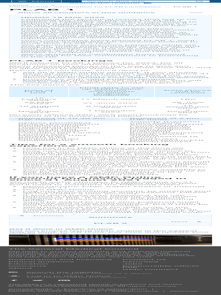 PLAB 1 - Coronavirus - Information For PLAB Candidates - GMC | PDF ...