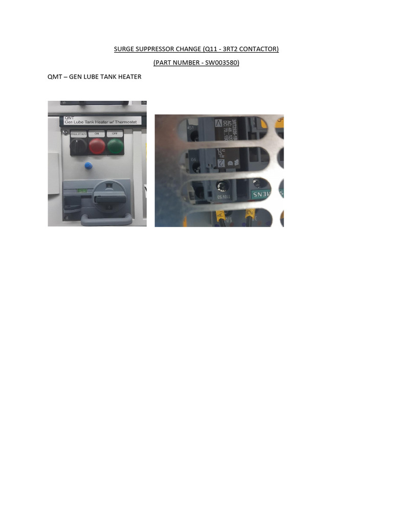 Surge Suppressor Change | PDF