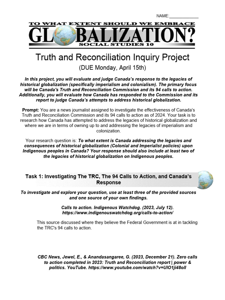 Canada's TRC Calls to Action Review | PDF | Science & Mathematics