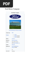 Ford Motor Company CEO History | PDF | Vehicle Industry | Ford Motor ...