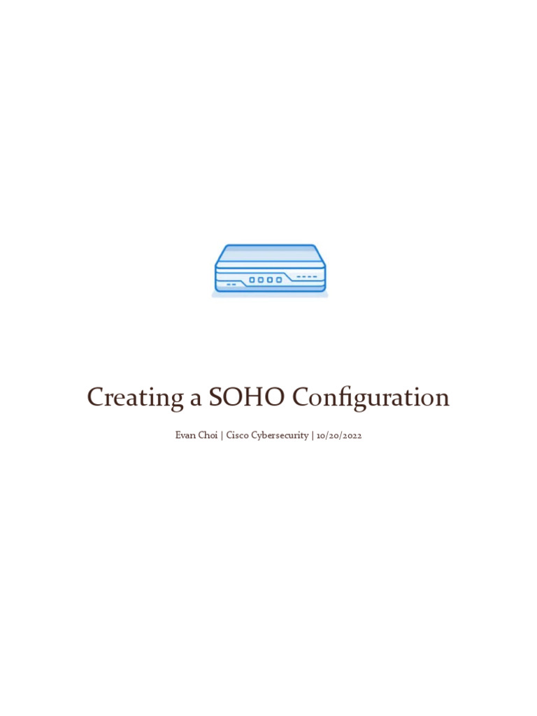 Lab 2 - Creating A SOHO Configuration | Download Free PDF | Computer ...