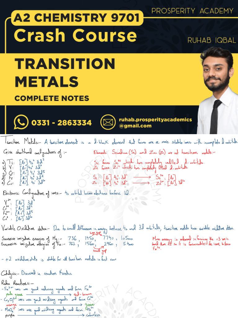 Transition Metals | PDF