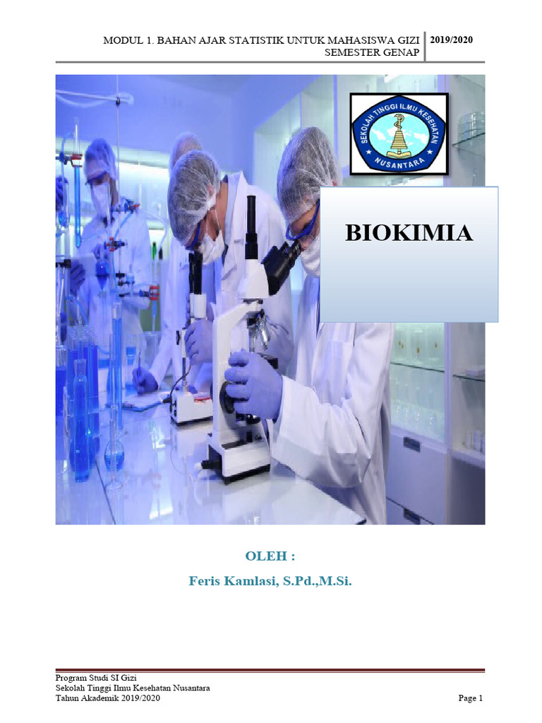 MODUL 1 Biokimia | PDF