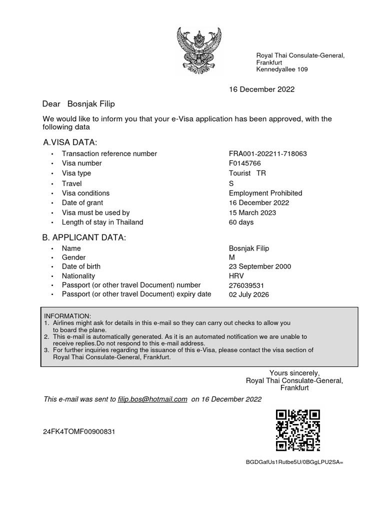 E-Visa F0145766 | Download Free PDF | Travel Visa | Immigration Law