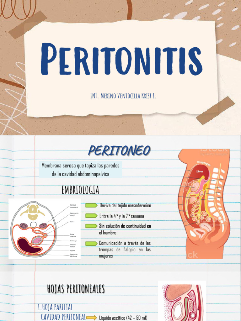 PERITONITIS | Descargar gratis PDF | Peritoneo | Septicemia