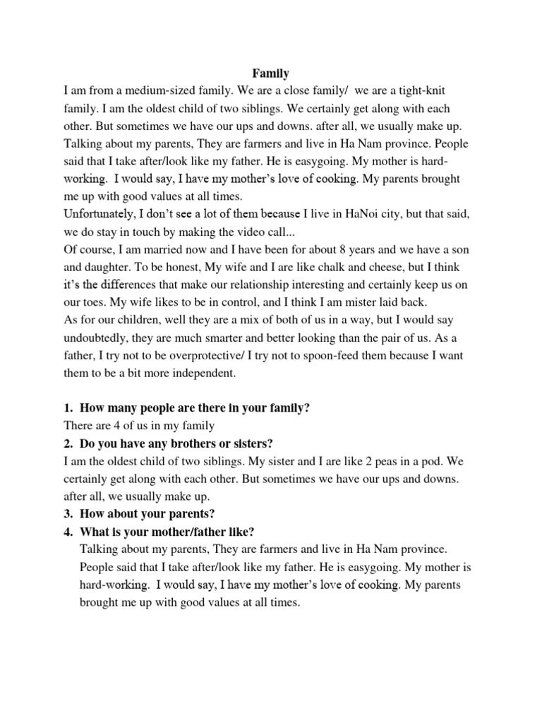 Topic Family | PDF | Human Reproduction | Interpersonal Relationships