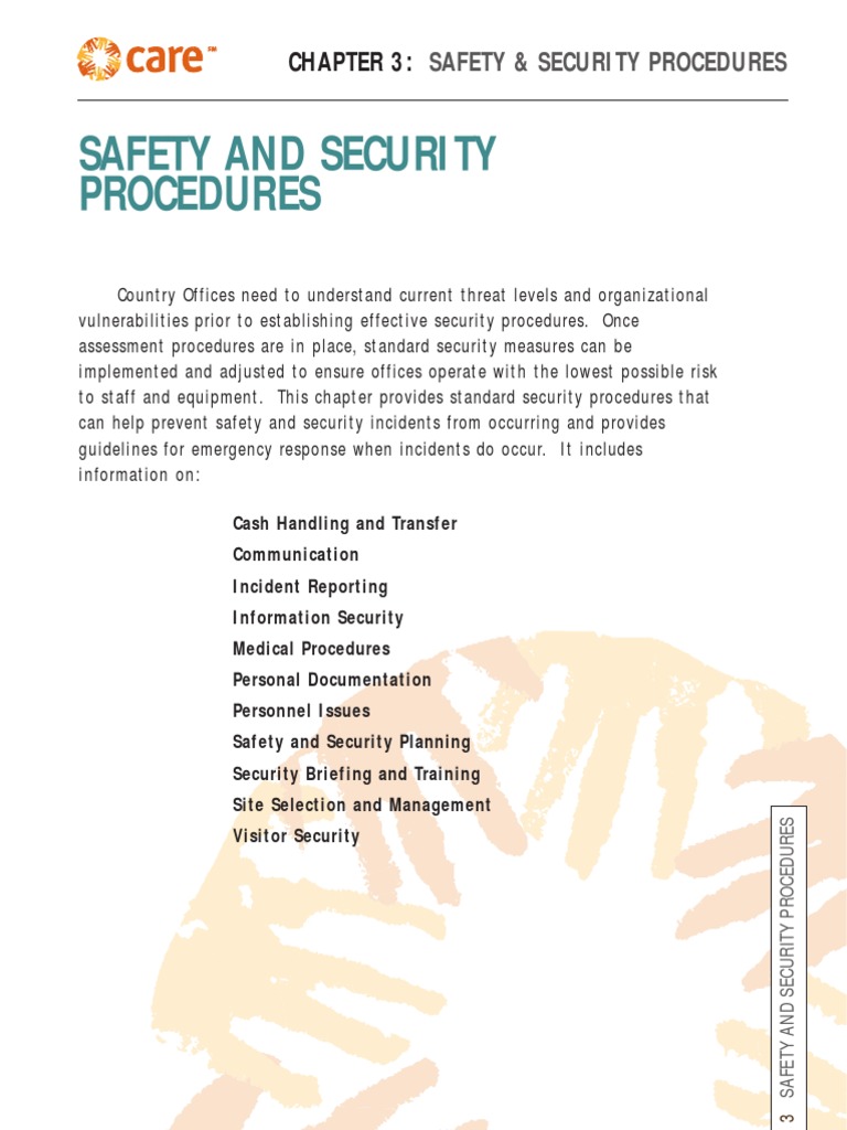 Safety & Security Procedures | PDF