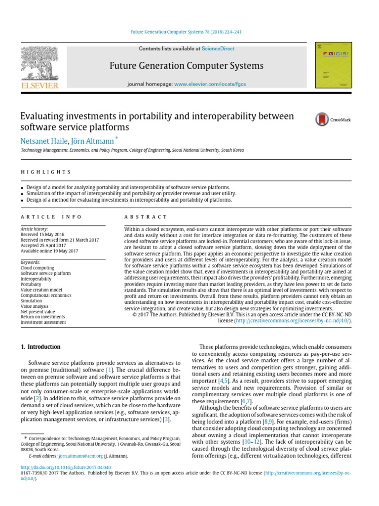 Future Generation Computer Systems: Netsanet Haile Jörn Altmann | PDF ...