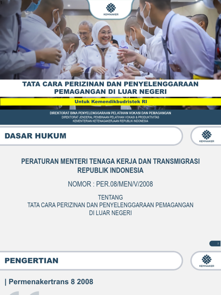 Tata Cara Pemagangan Luar Negeri | PDF