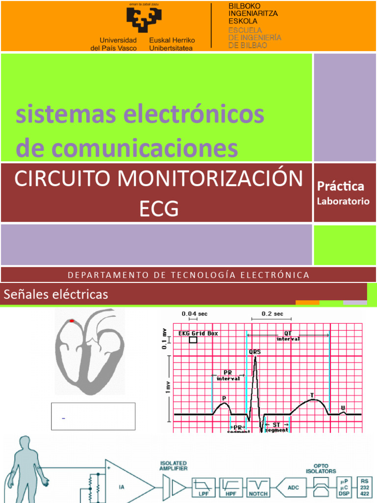 Presentacion practica ECG (2) | PDF | Electrónica