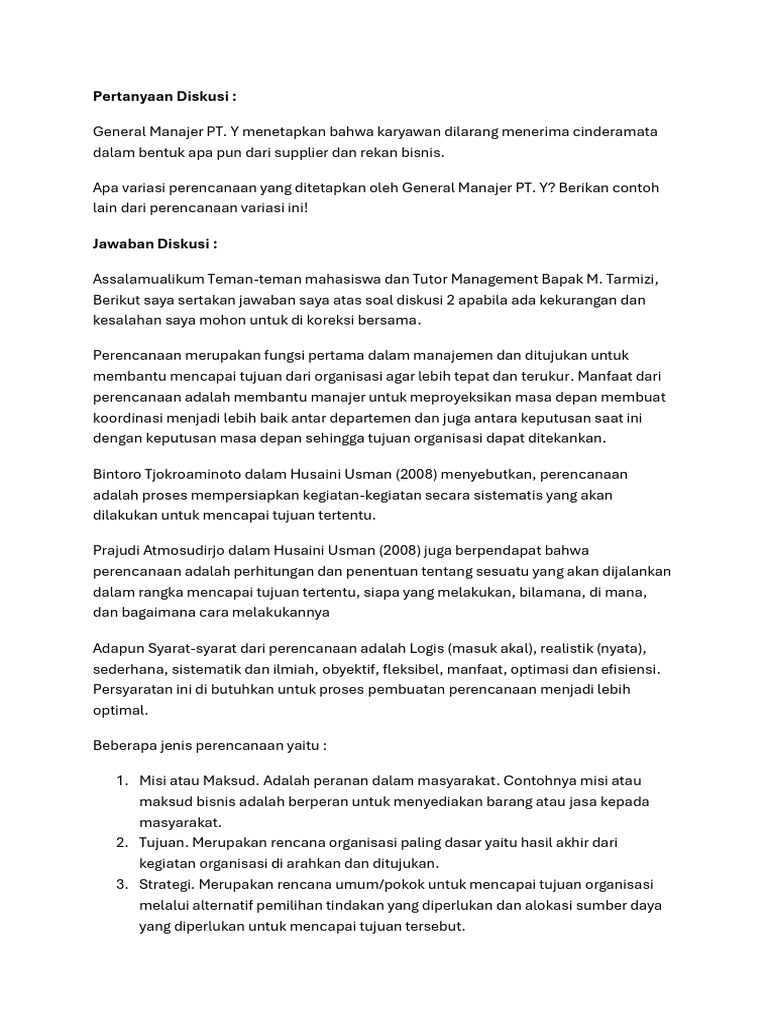 Diskusi 2 Management | PDF