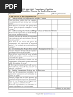 IMS Internal Audit Checklist | PDF | Verification And Validation | Audit
