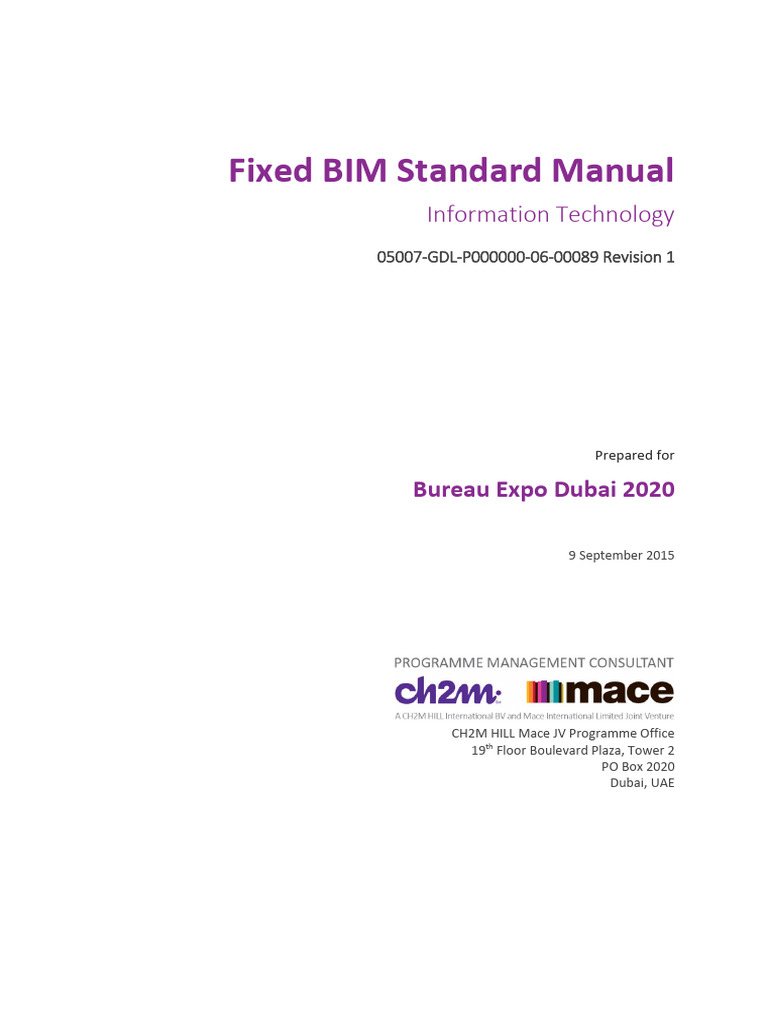 5. Fixed BIM Standards_05007-GDL-P000000-06-00089 | PDF | Building Information Modeling | 3 D ...