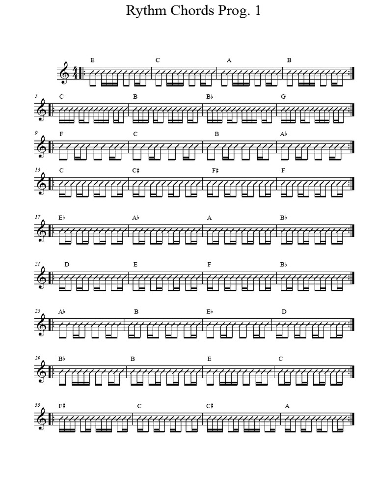 Chords Prog - Score | PDF