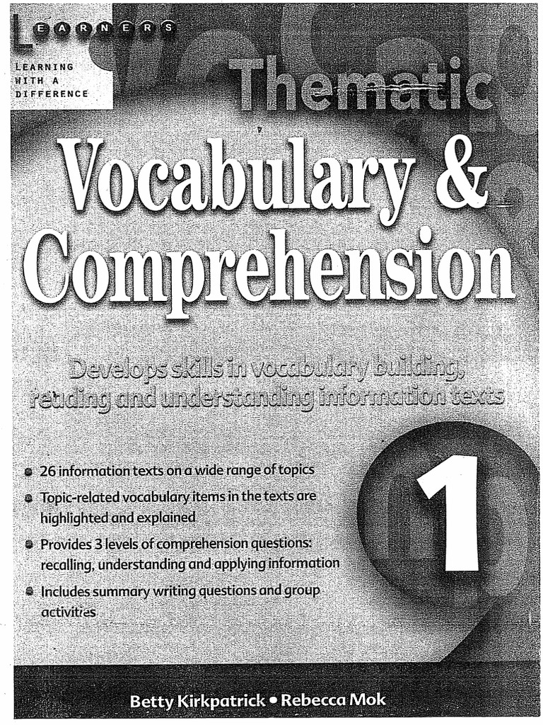 Themetic Vocabulary and Comprehension | PDF