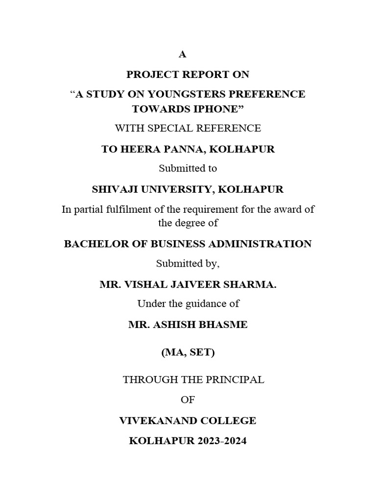 Vishal Project - Merged | PDF | Consumer Behaviour | Market Segmentation Vishal Project - Merged | PDF | Consumer Behaviour | Market Segmentation