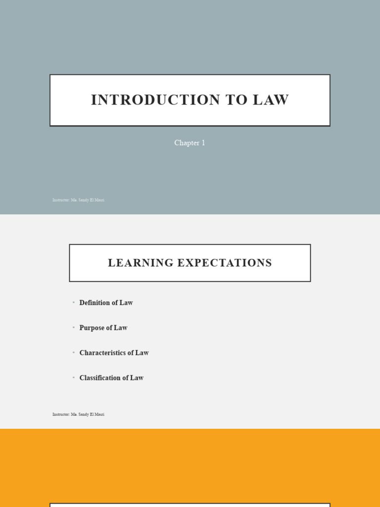 Chapter 1 - Introduction To Law | Download Free PDF | Equity (Law ...