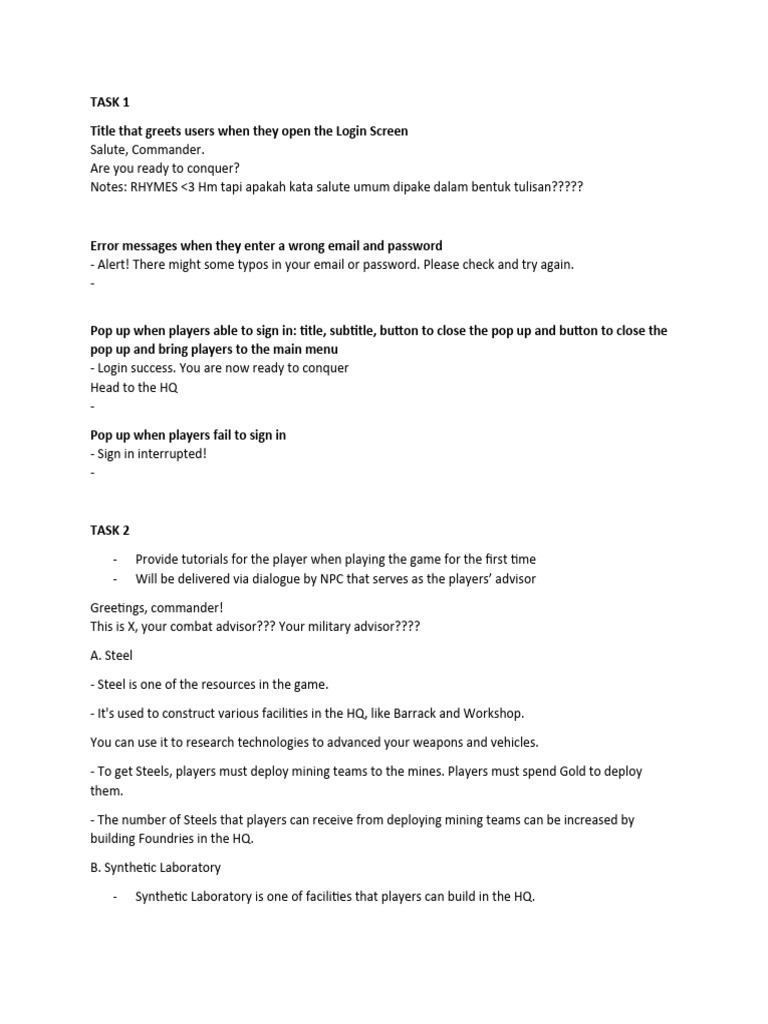 UX Writing Exercises | PDF