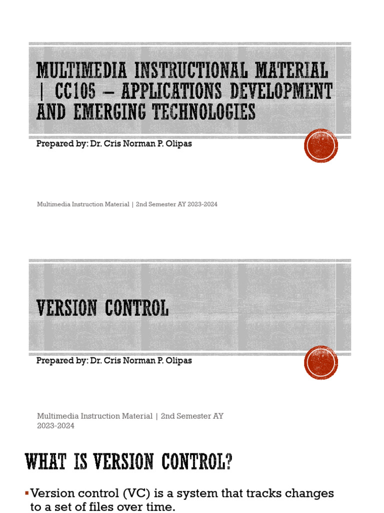 Week 7 | PDF | Version Control | Information Technology