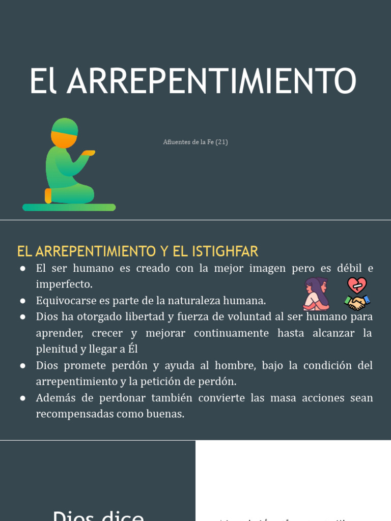 El Arrepentimiento y el Perdón Divino | PDF | Perdón | Pecado