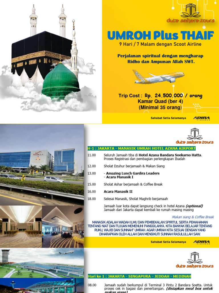 Duta Sahara - Katalog UMRAH PLUS THAIF - BTL Trip 2024 - Adira Finance ...