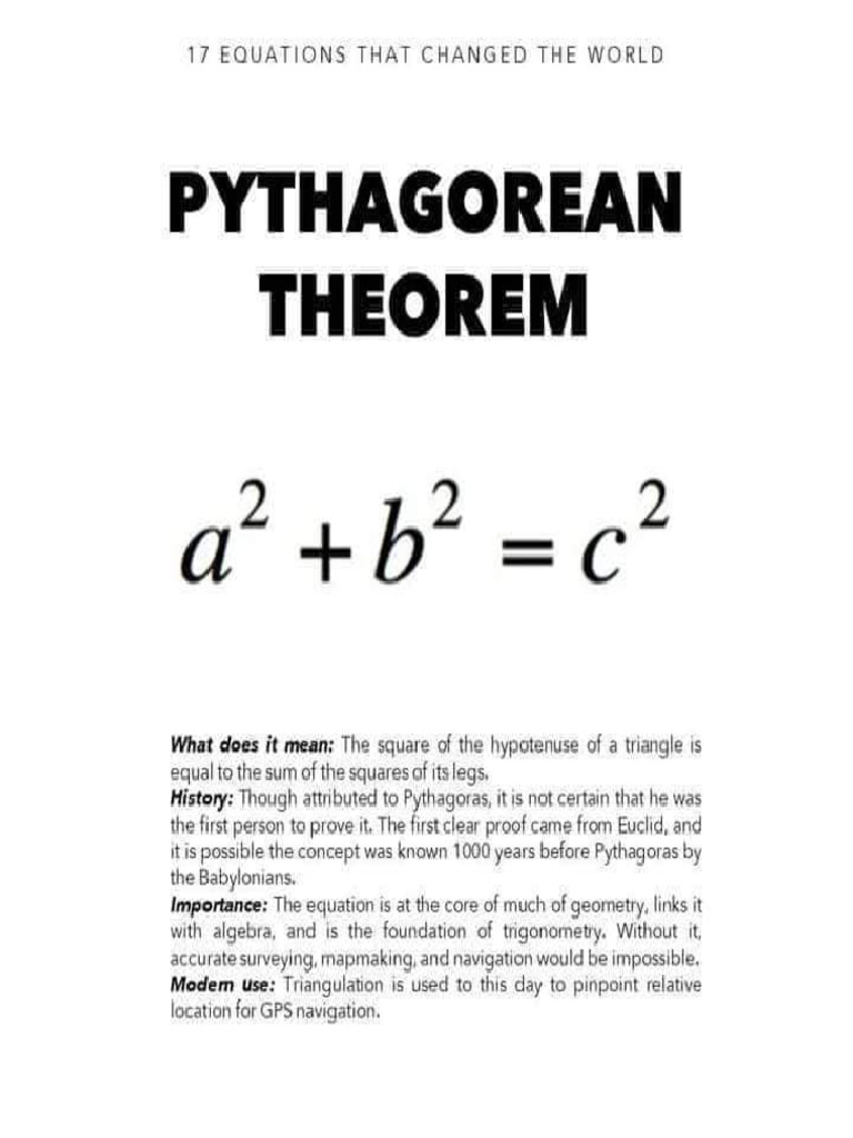 17 Equations That Changed The World | PDF