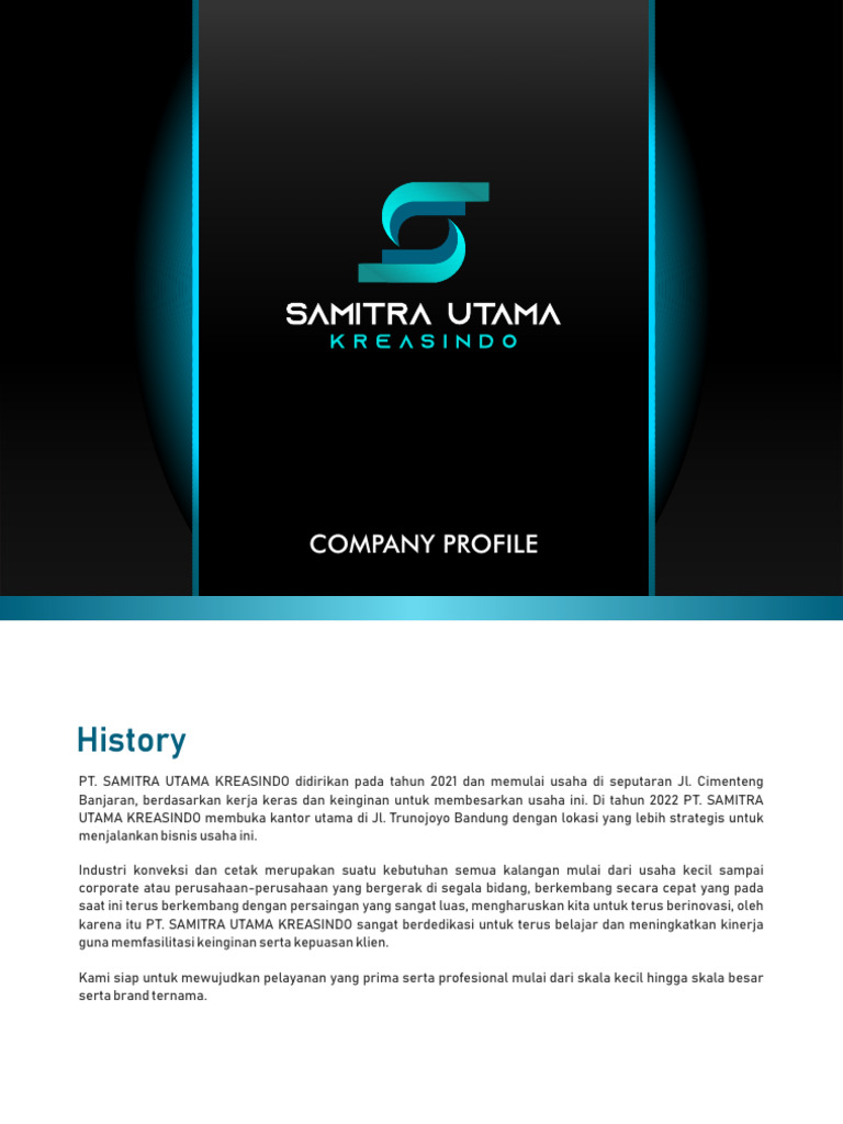 Compro PT Samitra 1 | PDF | Bisnis