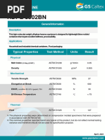 High Density Polyethylene: Cynpol Hd5502 | PDF