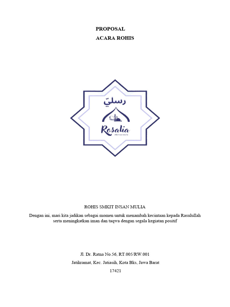 Proposal Pesantren Kilat Ramadhan 2024 | PDF