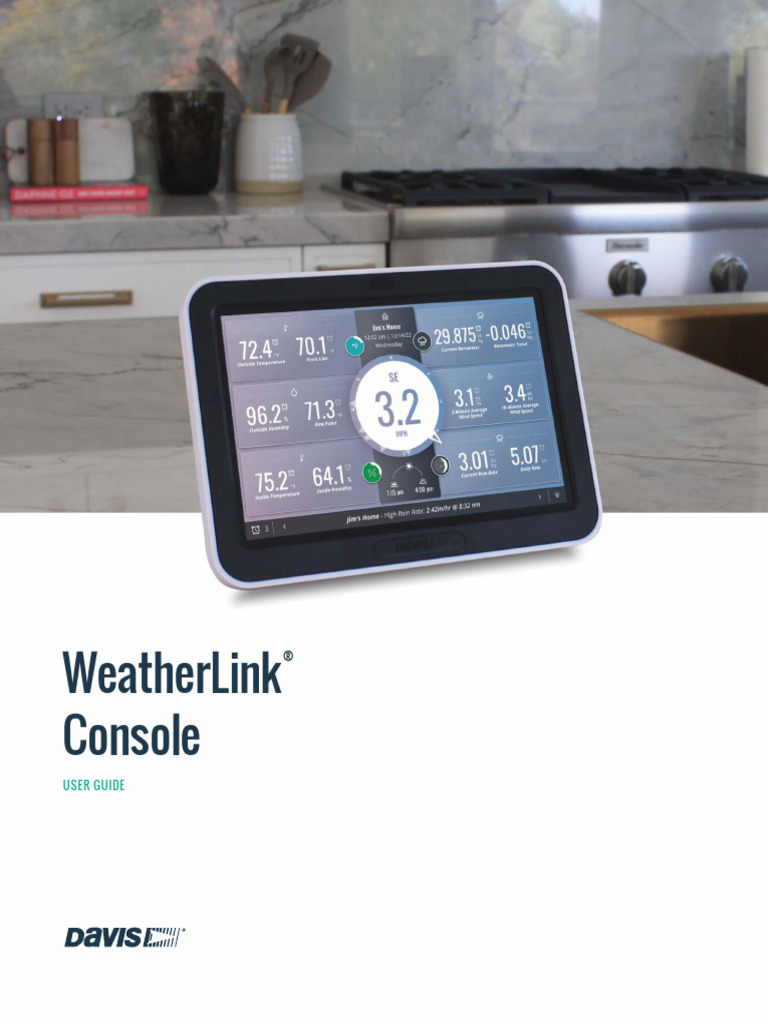 WeatherLink Console Guide | PDF | Usb | Weather Forecasting
