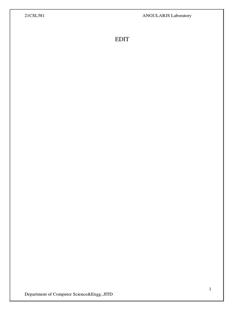 Final - ANGULAR MANUAL | PDF | Angular Js | Computer Programming Final - ANGULAR MANUAL | PDF | Angular Js | Computer Programming