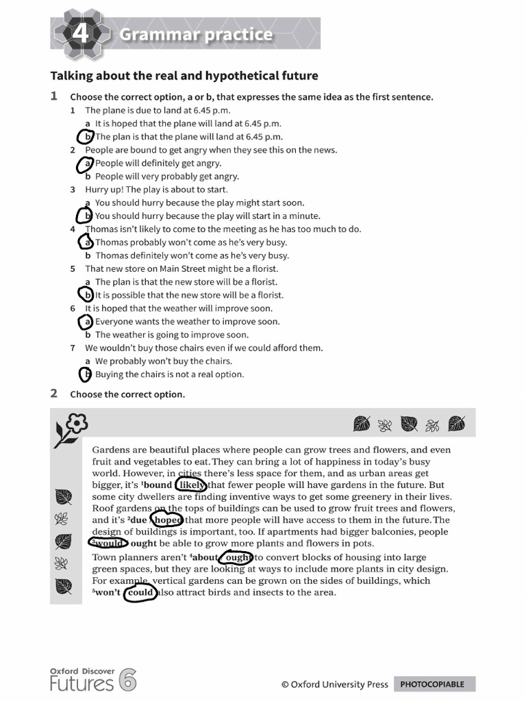 Grammar Practice LS 3 | PDF