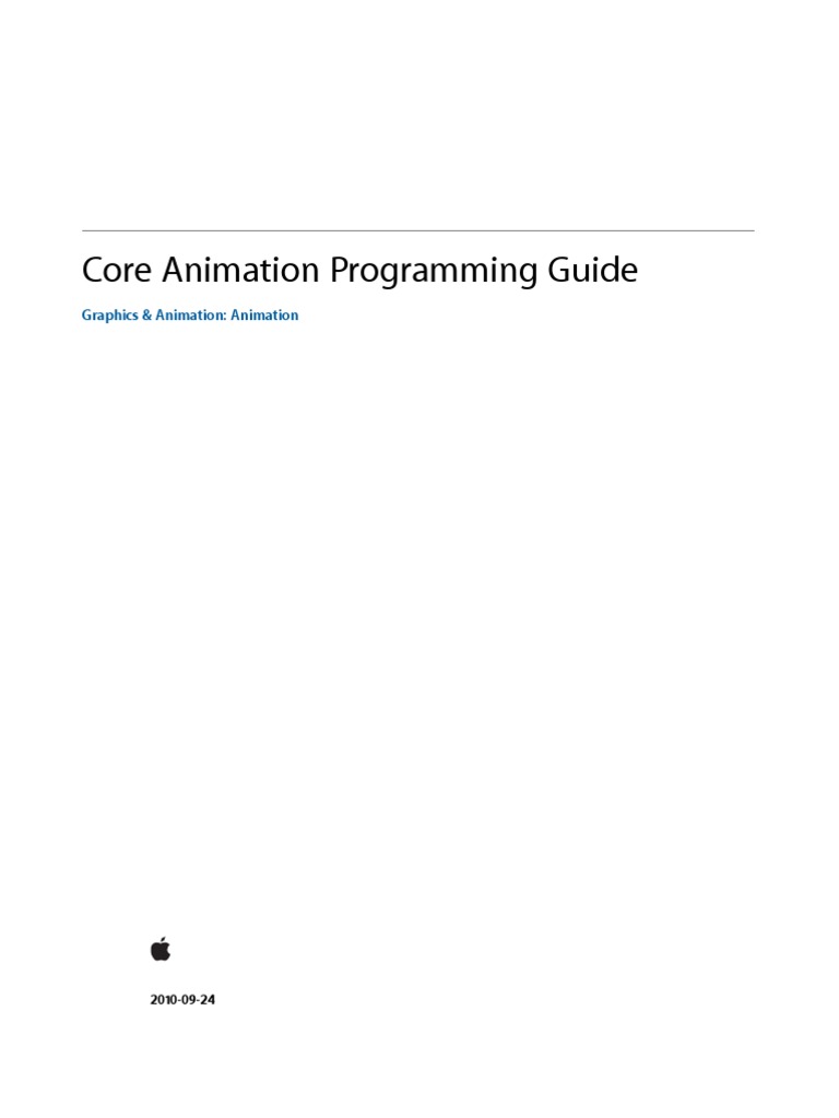 Core Animation Guide | PDF | Objective C | Class (Computer Programming)