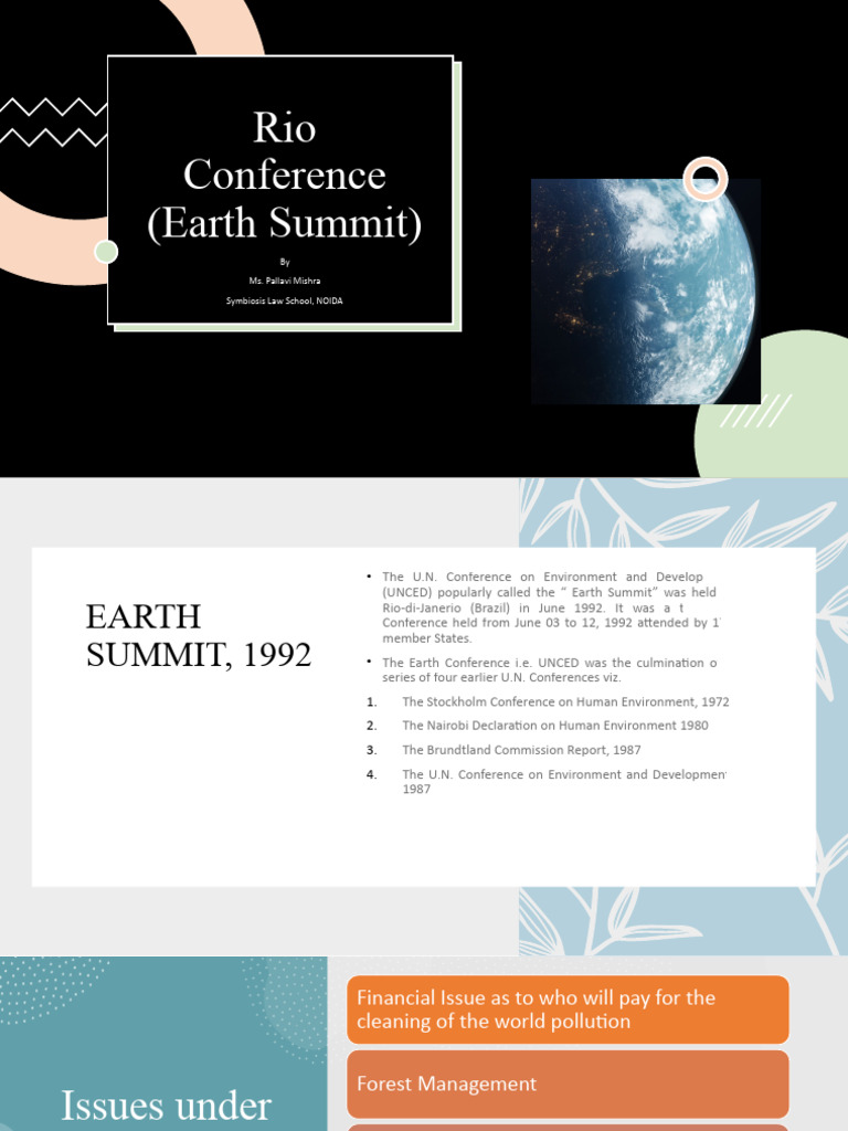 Rio Conference | PDF | Sustainability | Sustainable Development