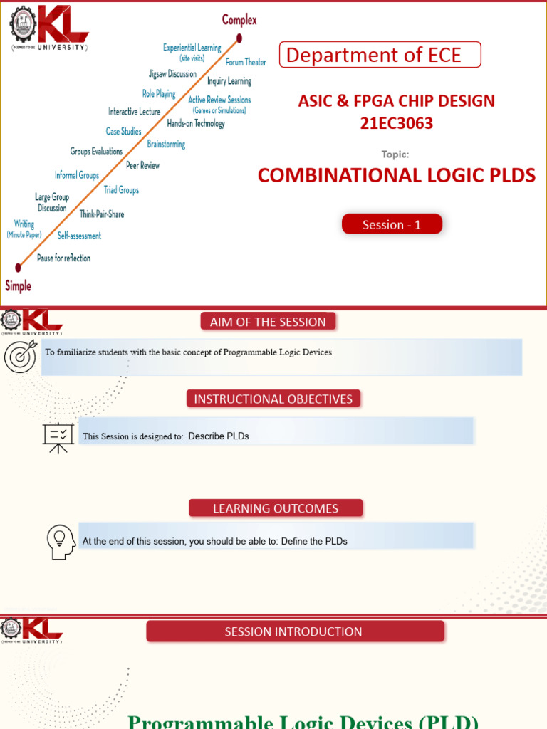Session 1 PLD 1 | PDF | Electronic Design | Digital Electronics