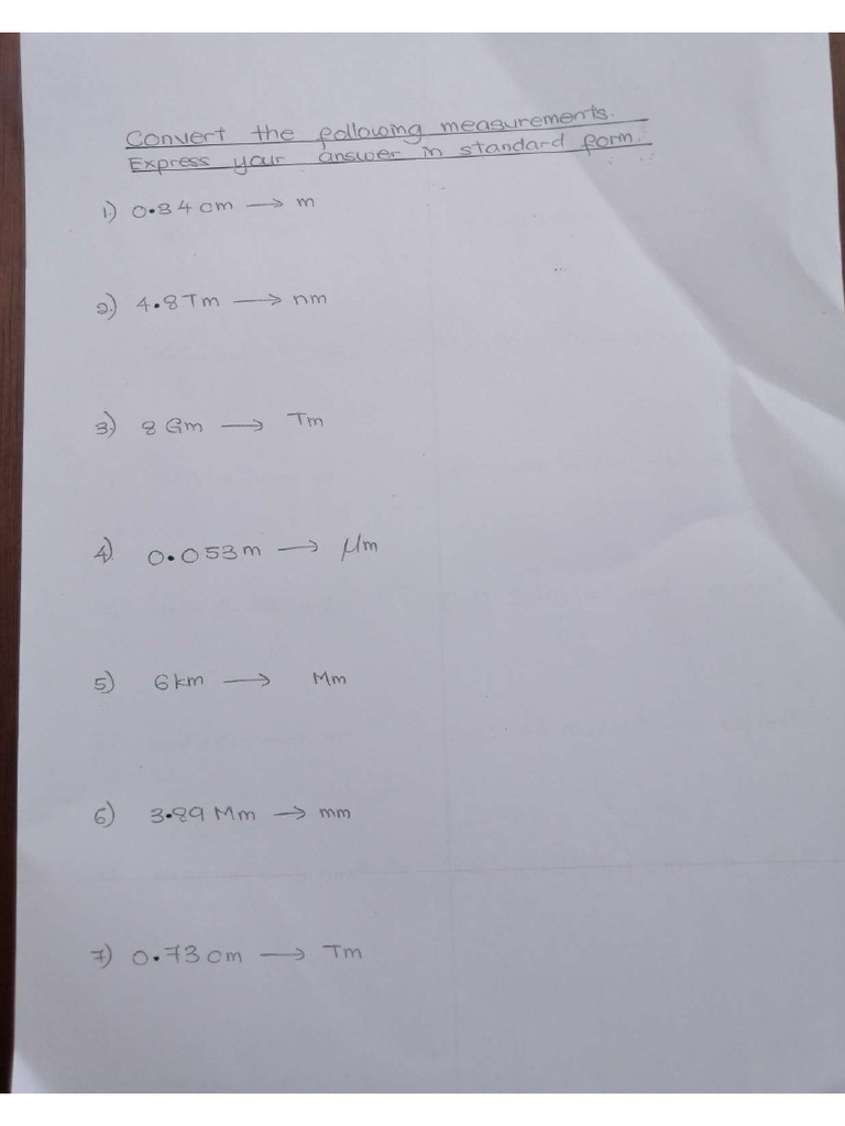 Prefix Conversion Worksheet | PDF